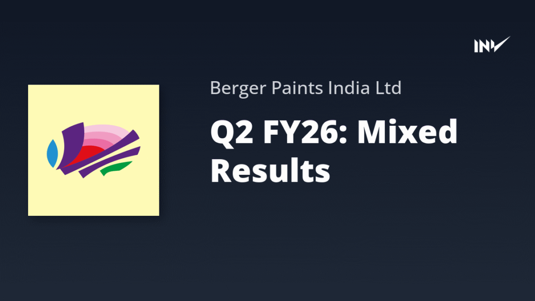 Berger Paints Q2 FY26 Results Show Revenue Growth Amidst Muted Demand ...