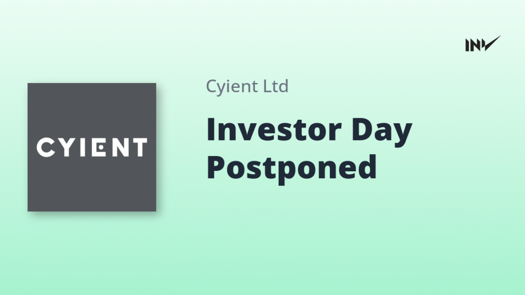 Cyient Reschedules Investor Day Due to Strategic Developments | InvestyWise