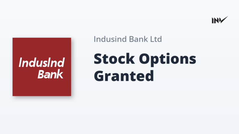 IndusInd Bank Grants Stock Options to Eligible Employees | InvestyWise