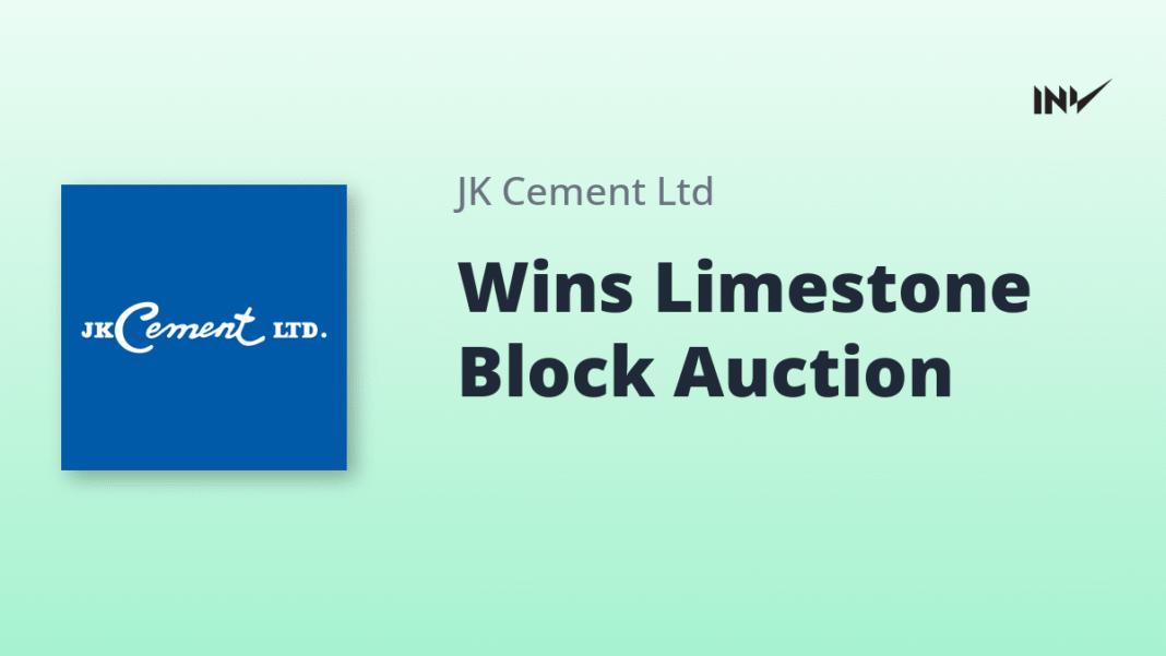 JK Cement Declared Preferred Bidder for Kishanpura Limestone Block ...