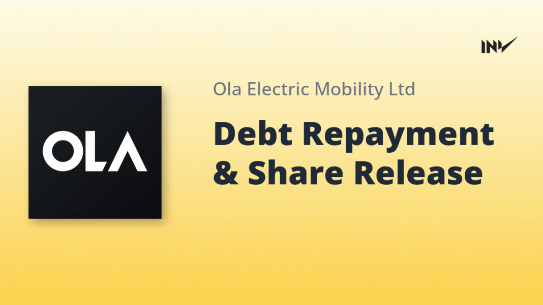 Ola Electric Company Statement on Debt Repayment and Share Pledge ...