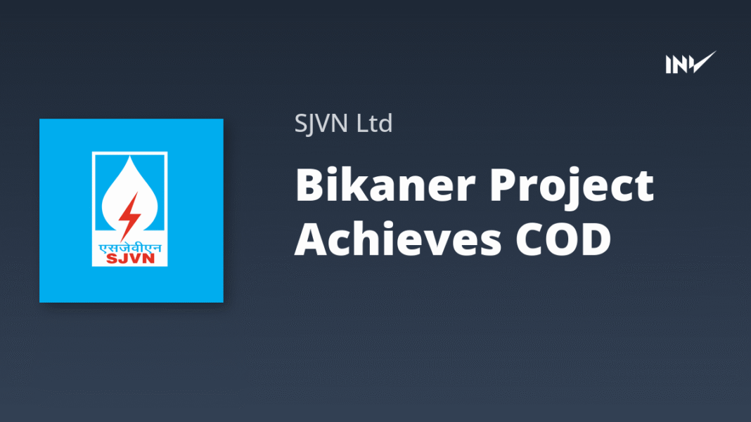 SJVN Achieves COD for 1,000 MW Bikaner Solar Power Project | InvestyWise