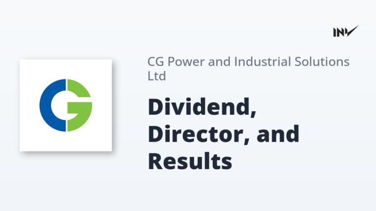 CG Power Approves Interim Dividend, Re-appoints Director, and Announces ...