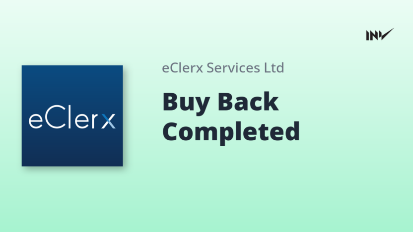 eClerx Completes Buy Back of 625,000 Equity Shares at ₹4,800 Per Share ...