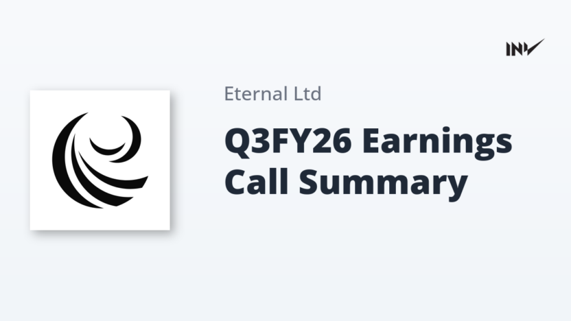 Eternal Limited Q3FY26 Earnings Conference Call Transcript Highlights ...
