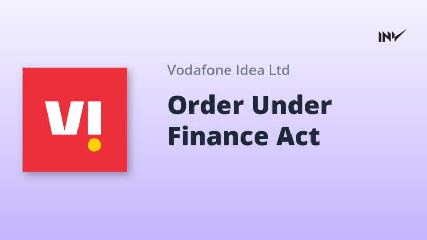 Vodafone Idea Receives Order Under Finance Act, 1994 | InvestyWise