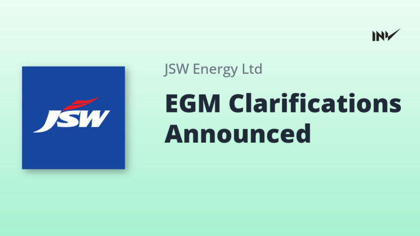JSW Energy Clarifications on Extraordinary General Meeting (EGM ...