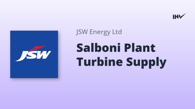JSW Energy Secures Turbine Supply for 1,600 MW Salboni Plant | InvestyWise