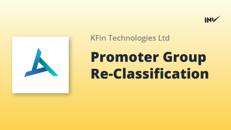 KFin Technologies Promoter Group Entity Seeks Re-Classification to ...