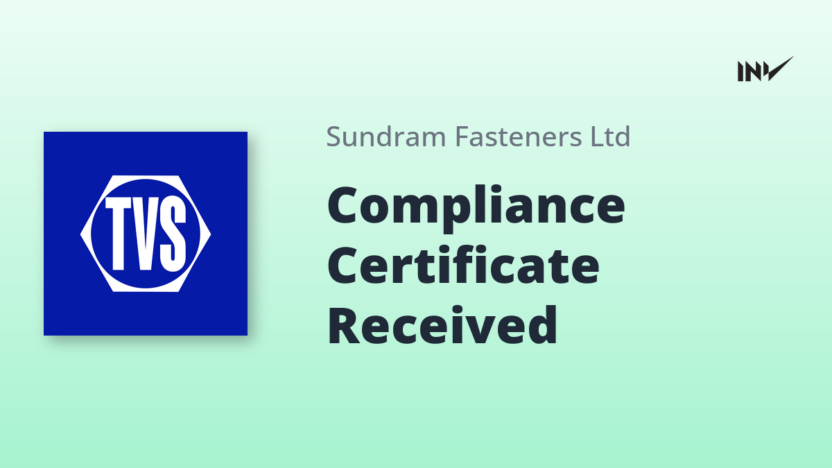 Sundram Fasteners Compliance Certificate for December 2025 Quarter ...